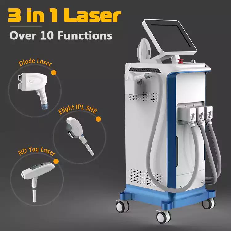 Best Commercial Laser Hair Removal Machine 3 in 1 System - Stelle Laser